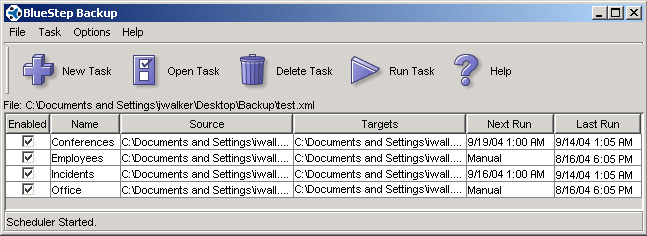 BlueStep Backup - Using BlueStep Backup
